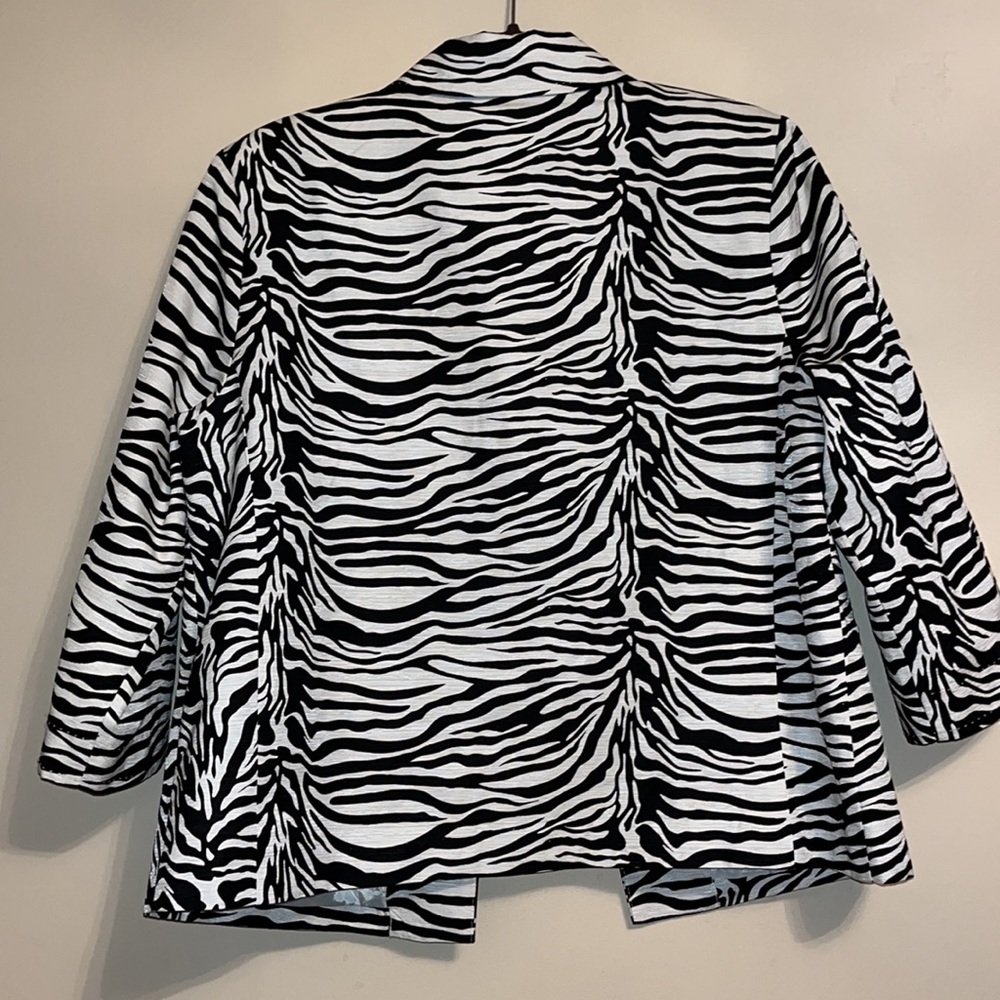 “Marina. Luna” Vtg Late 80s Early 90s Silk Zebra Open… - Gem